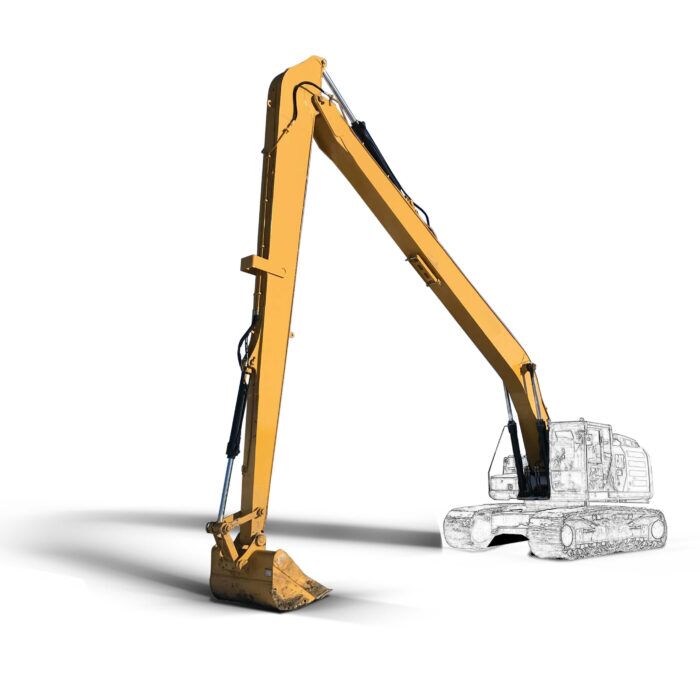 Excavator Long Reach Boom | Long Reach Front | HITE