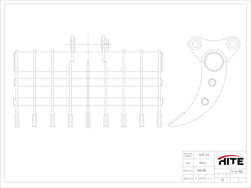 Excavator Rake | Land Clearing Rake | HITE