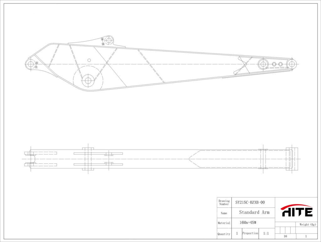 Excavator Standard Boom | Orginal Boom and Arm | HITE