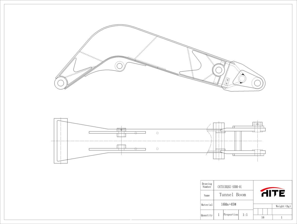 Excavator Tunnel Arm | Shortening Boom and Arm | HITE