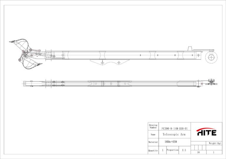 Excavator Telescopic Arm | Telescopic Dipper Arm | HITE