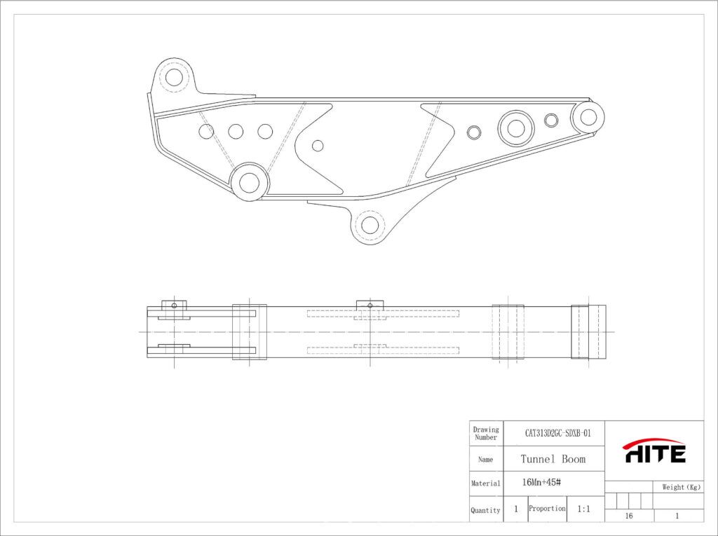 Excavator Tunnel Arm | Shortening Boom and Arm | HITE