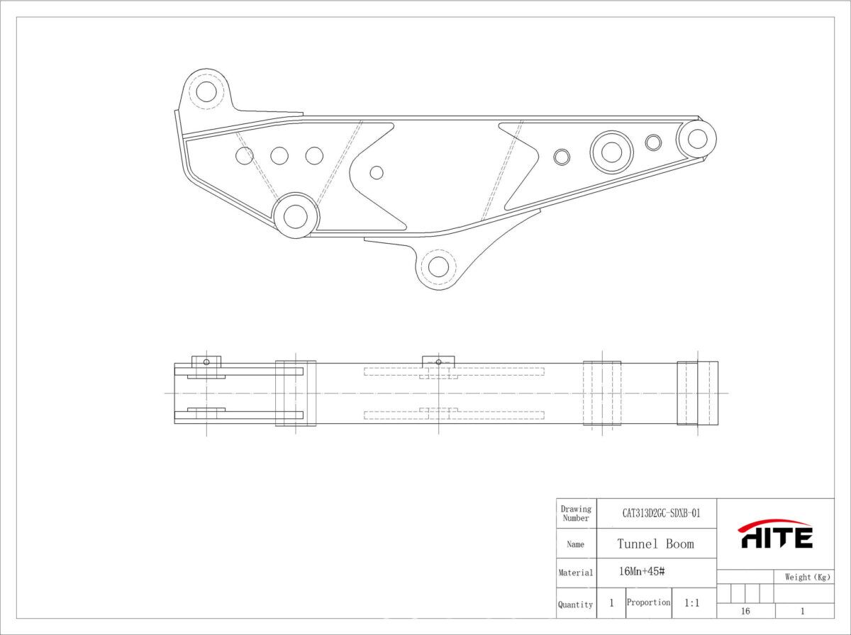 Excavator Tunnel Arm | Shortening Boom and Arm | HITE